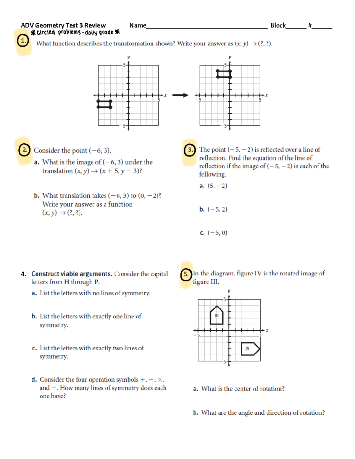 23 24 Unit 3 Test Review ADV Geometry Test 3 Review Name 23-24-unit-3-test-review-adv-geometry-test-3-review-name