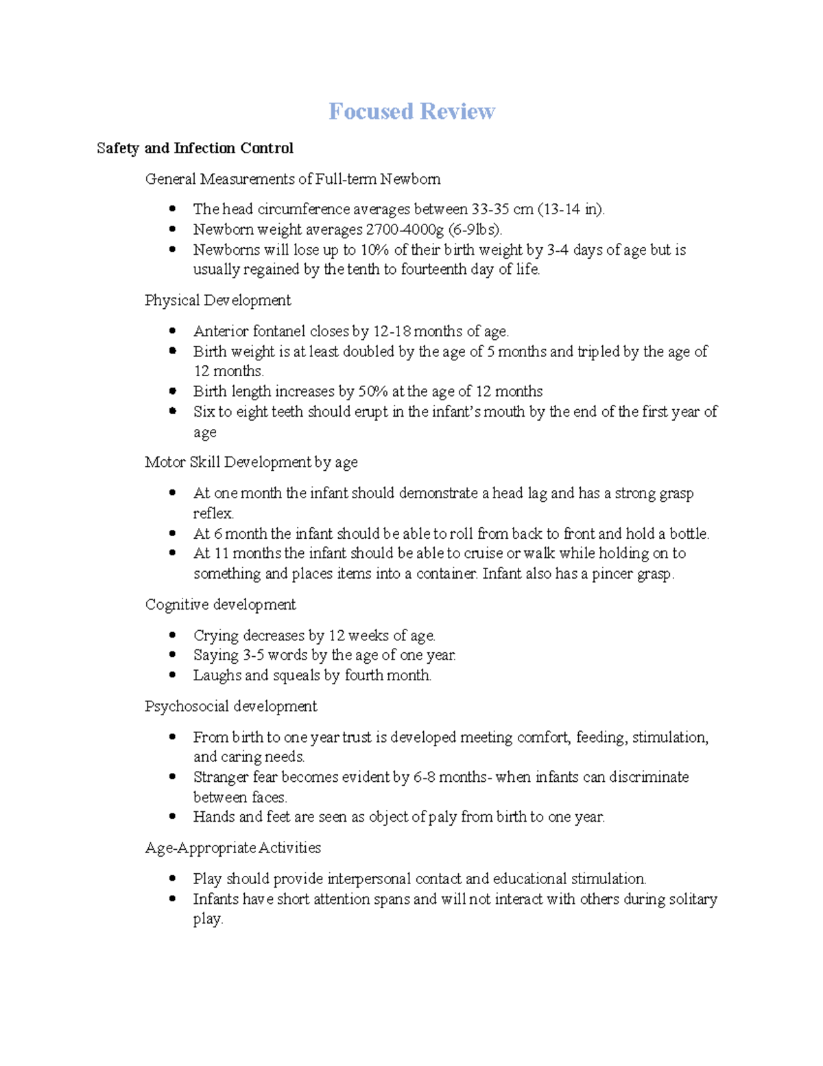 Focused Review - dont know dont care - Focused Review Safety and ...