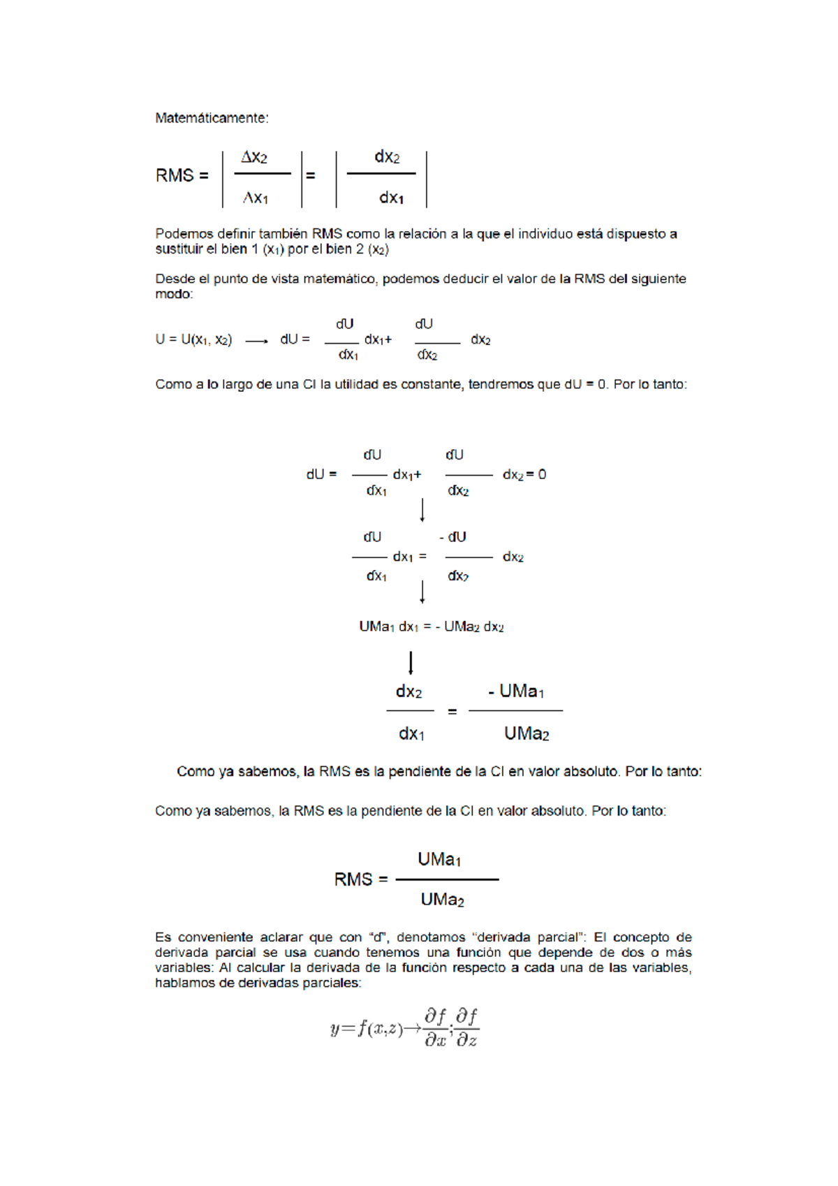 Explicación RMS - Microeconomia - Warning: TT: undefined function: 32 ...
