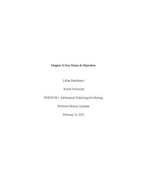 Chapter 23 - required each class - Studocu