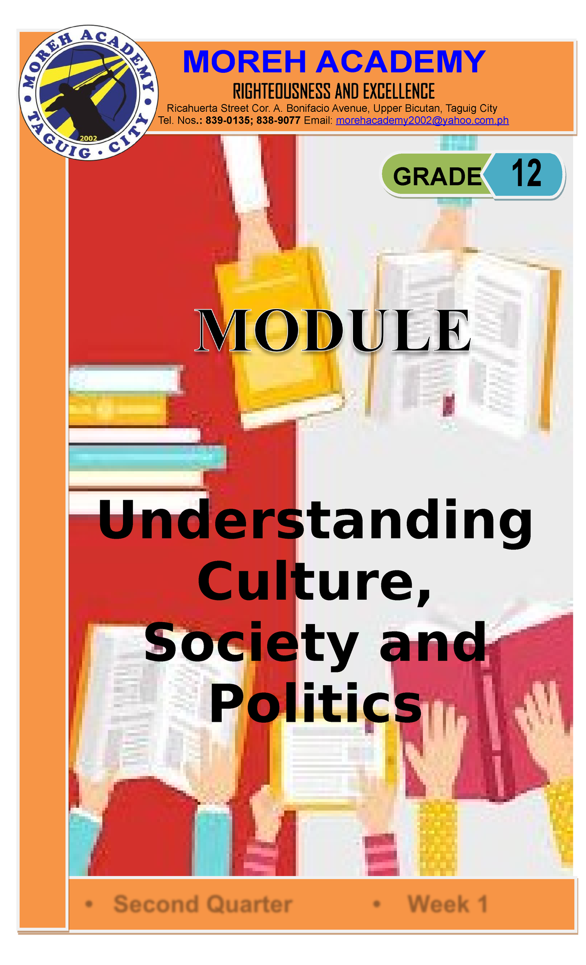 DONE UCSP 2nd quarter module 1-converted - MOREH ACADEMY Ricahuerta ...