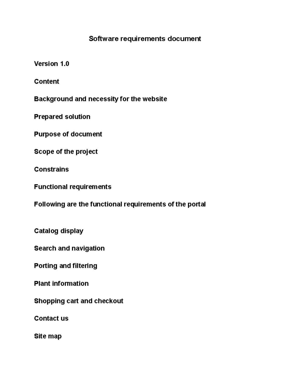 Software requirements document - Software requirements document Version ...