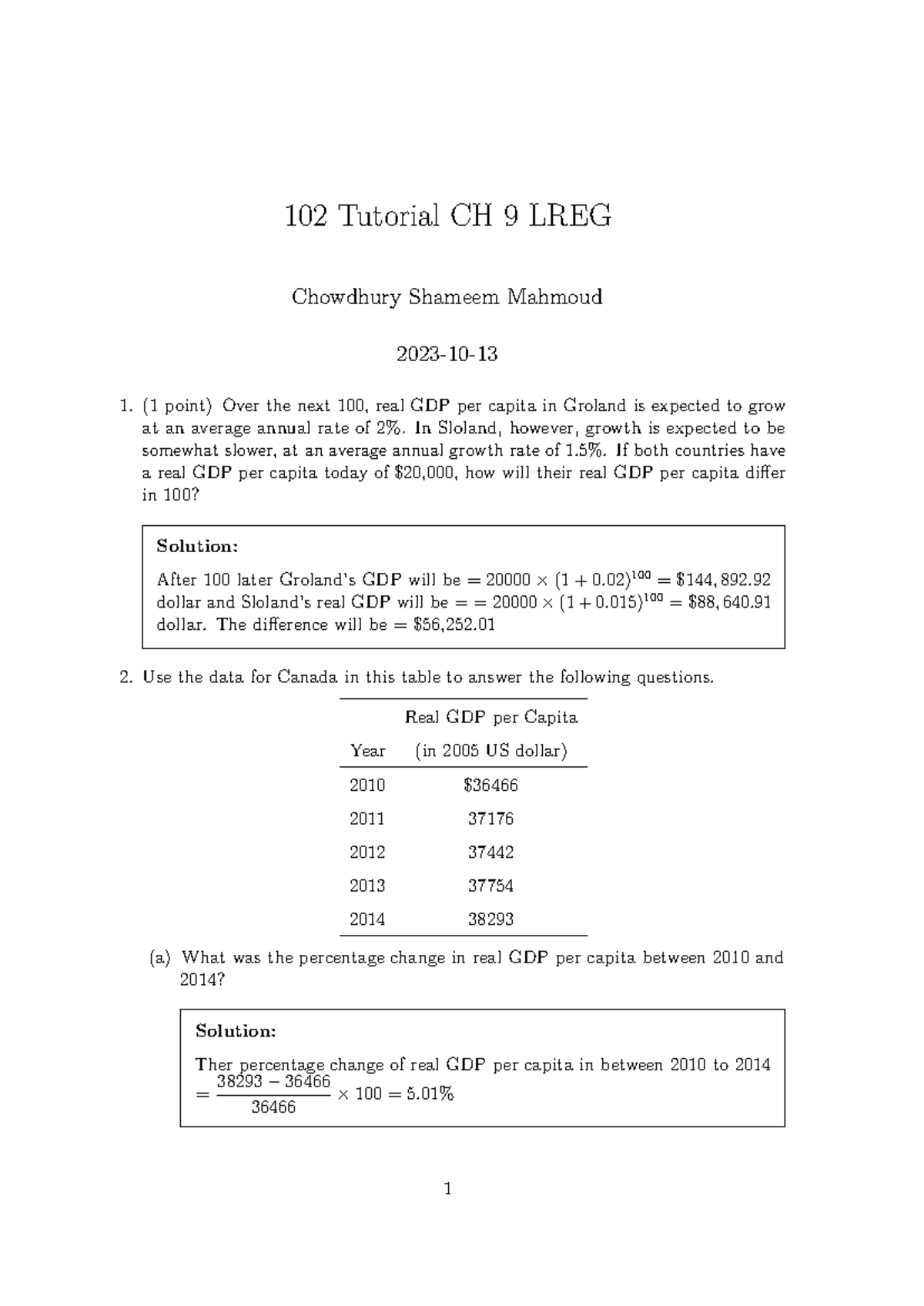 Chapter 9 - tutorial questions - 102 Tutorial CH 9 LREG Chowdhury Shameem Mahmoud 2023-10- (1 ...