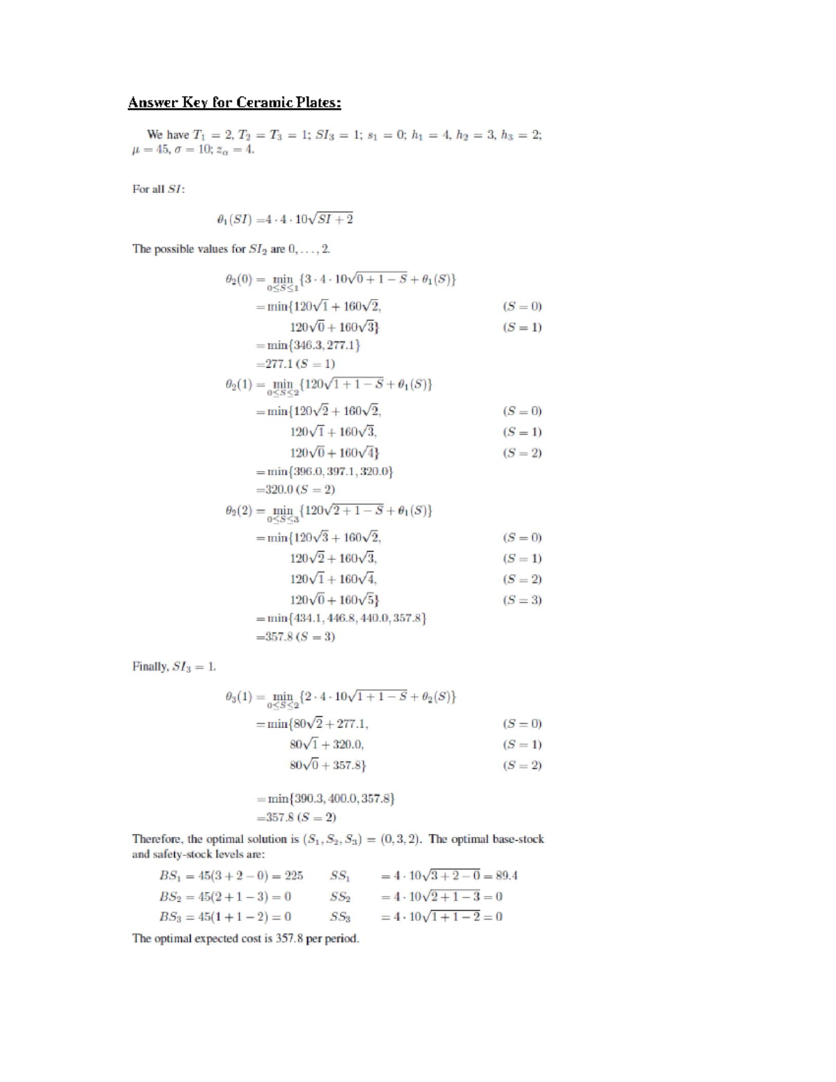 Answer Key for Ceramic Plates - BC2408 - Studocu