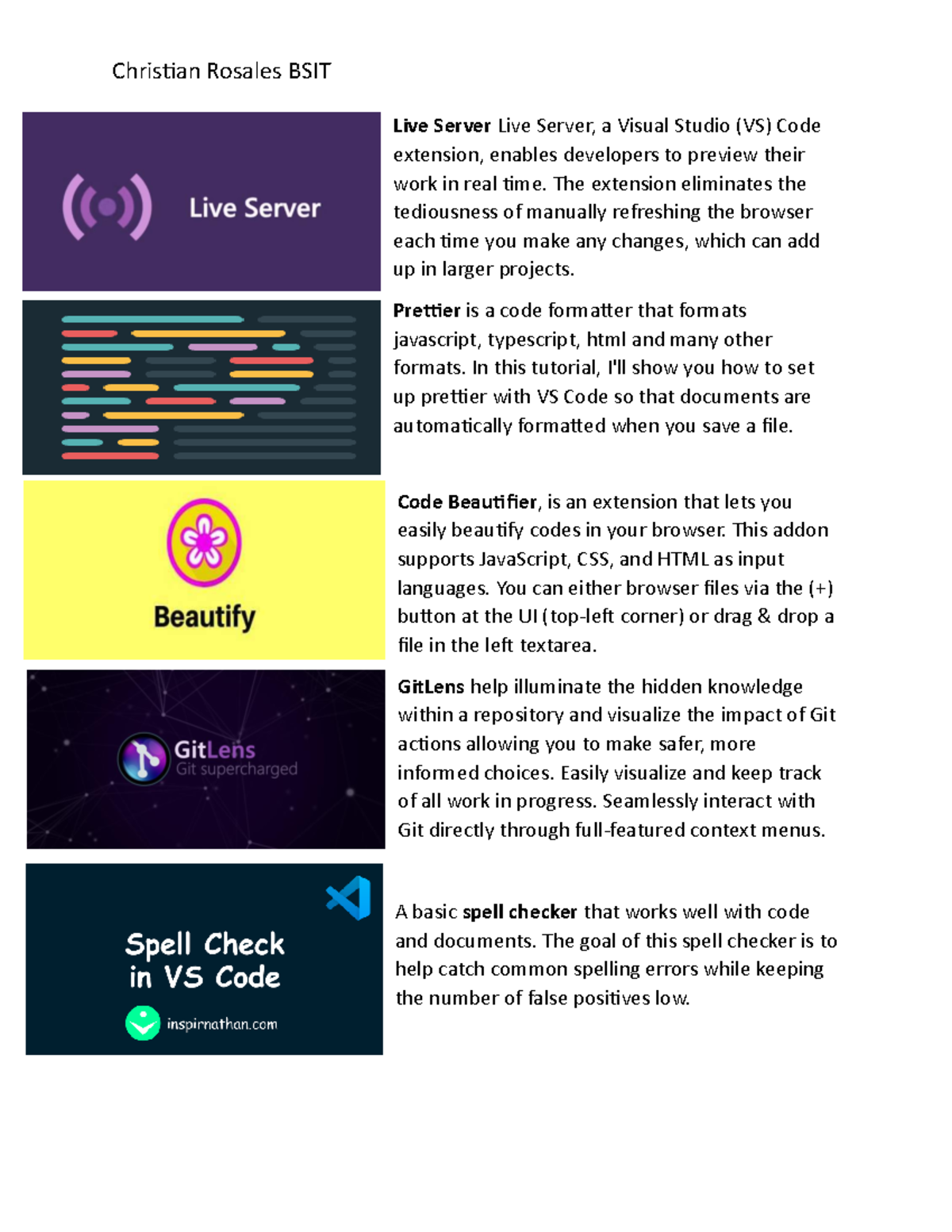 WEB and TECH 1 Homework 1 - Live Server Live Server, a Visual Studio ...