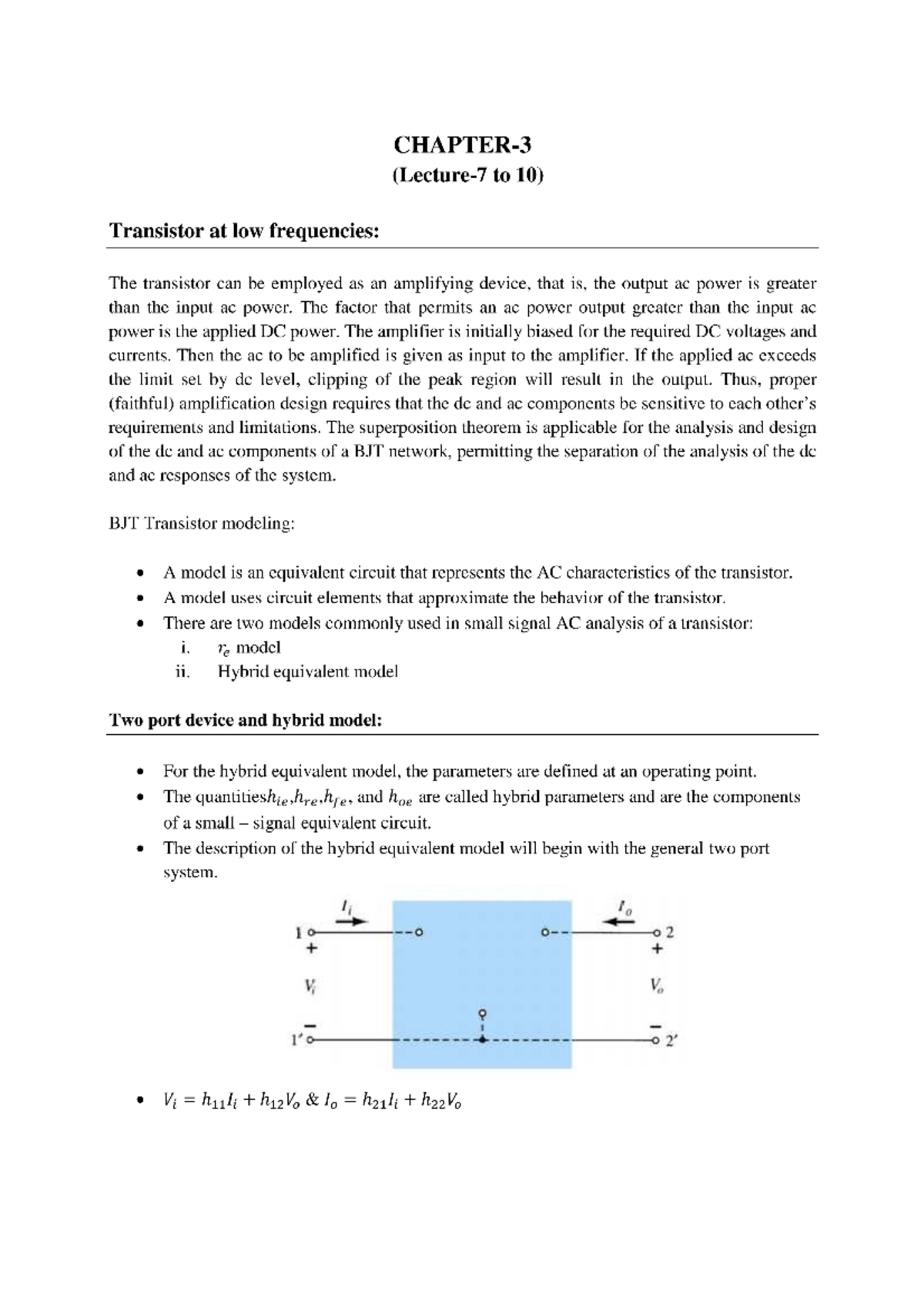 Feedback circuits - electronic circuits - Studocu