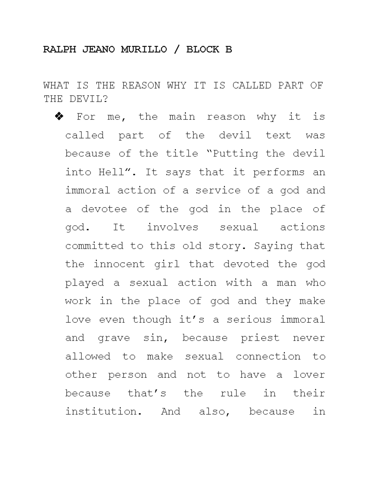 Purposive Communication- Ralph Jeano Murillo - RALPH JEANO MURILLO ...