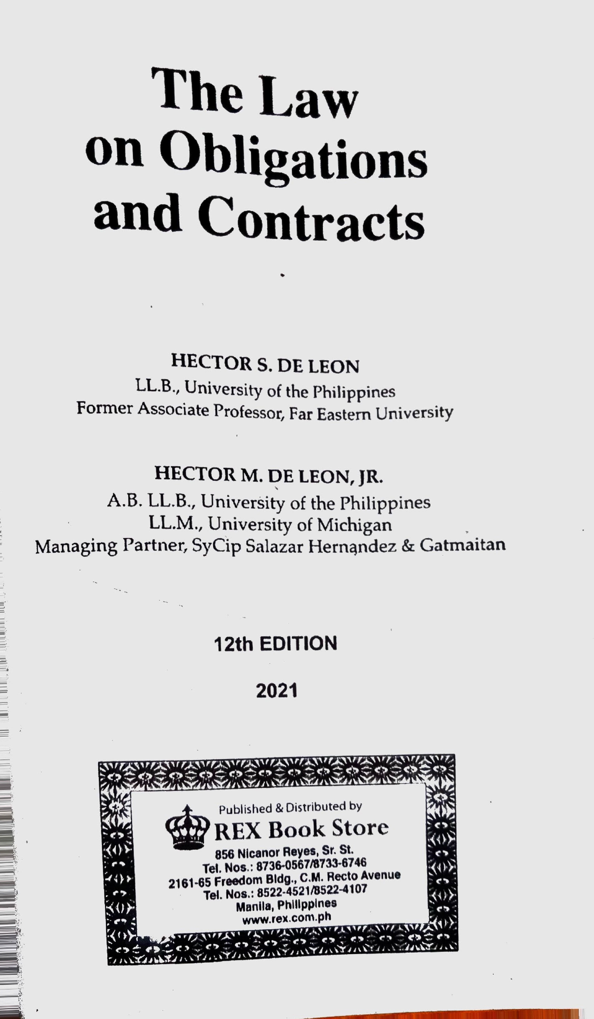 Obli Con-Introduction to Law - The Law on Obligations and Contracts ...