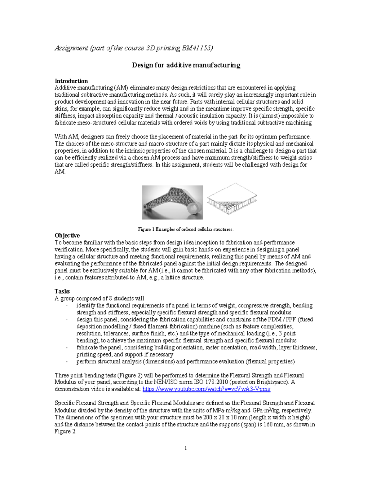 Assignment 3 Neuromechanics & Motor Control 2021-2022 - 1 Assignment ...