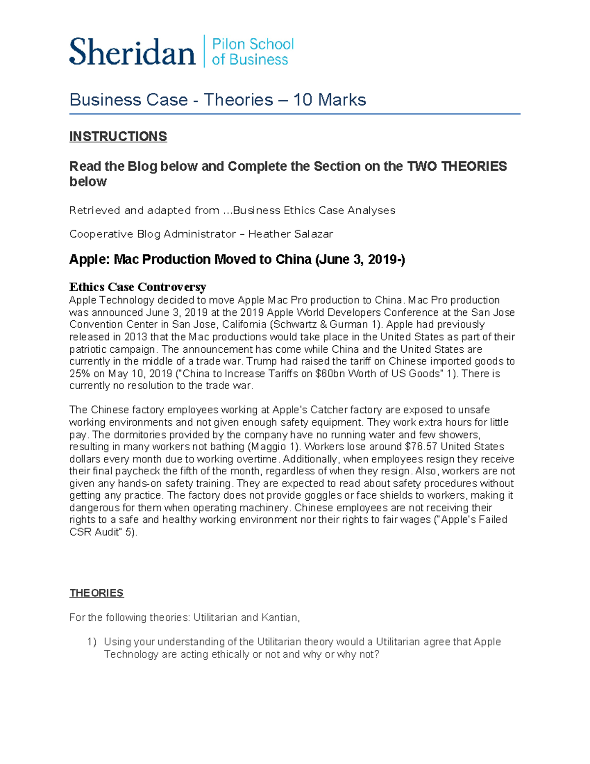 Business Case - Theories - Apple Technology - Business Case - Theories ...