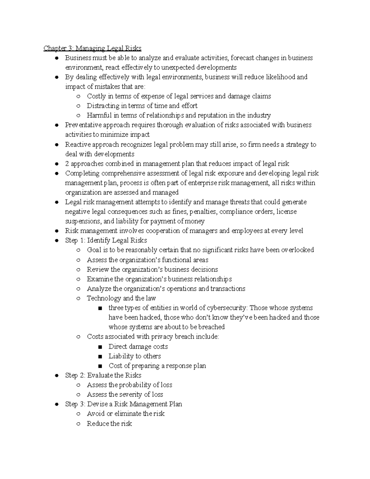 COMM 231 Chapter 3 - Lecture notes - Comm 231 - UWaterloo - Studocu