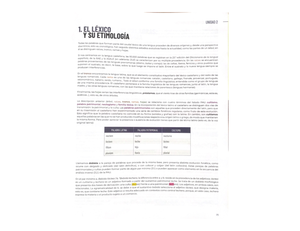 Cultismos, palabras patrimoniales, tecnicismos - Lengua Castellana y ...