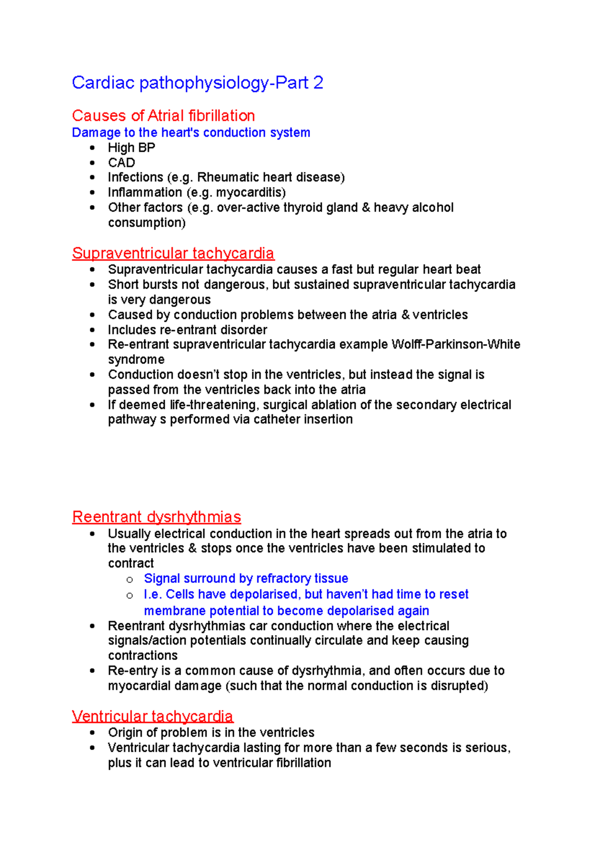 Cardiac pathophysiology-Part 2 - Rheumatic heart disease) Inflammation ...