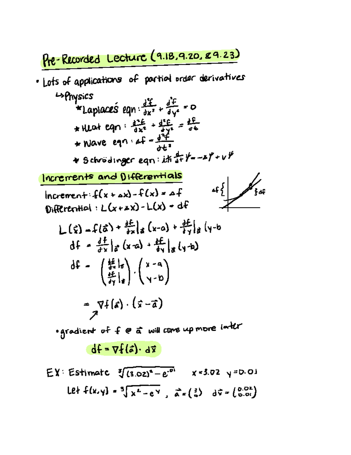 Chain Rule, Implicit Function Theorem - MATH 102 - Studocu