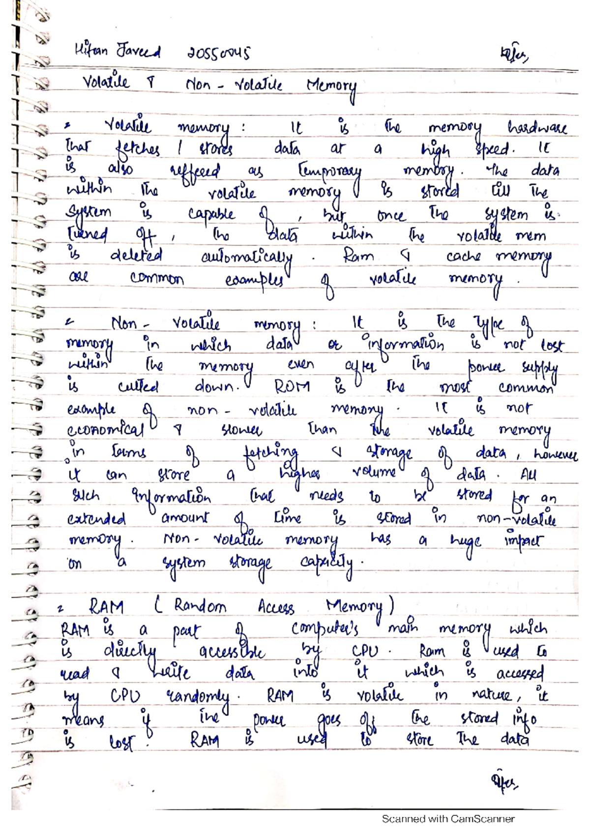 Hifzan 45 DE (memories) in a short - Biology - Studocu