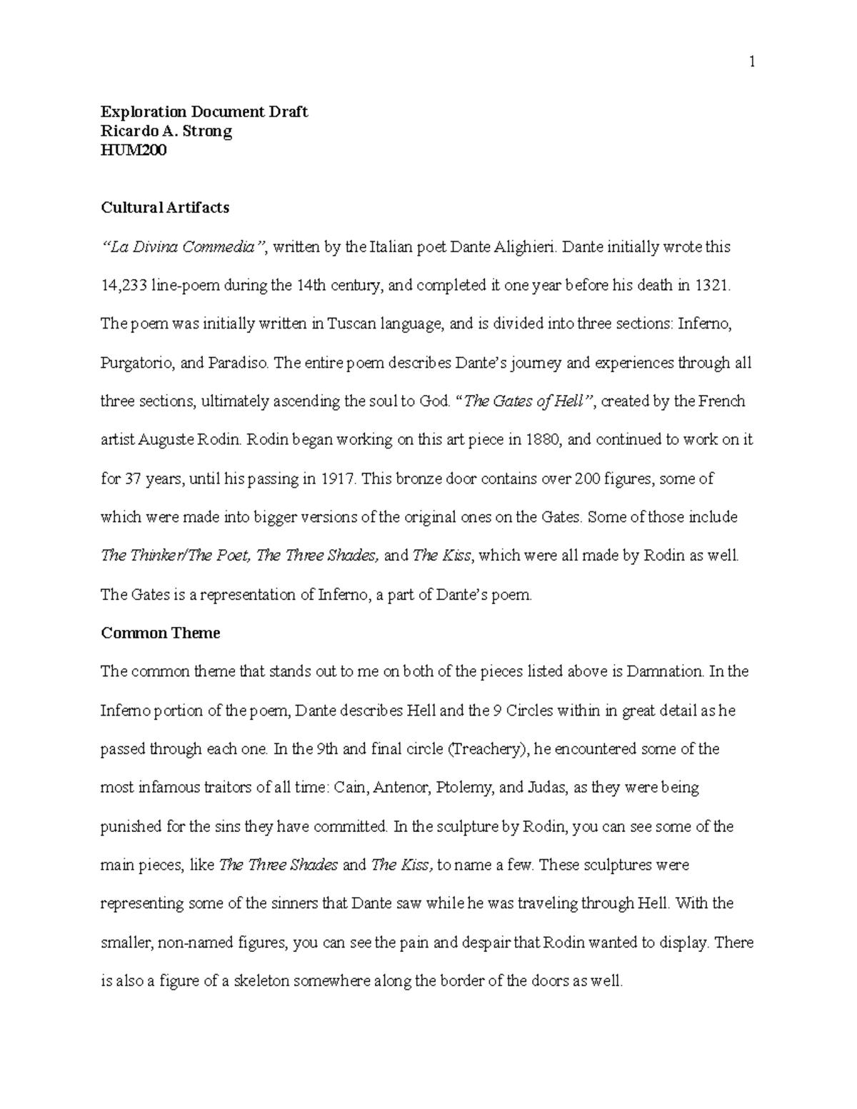 4-4 Project Part One (Rough Draft) - Exploration Document Draft Ricardo ...