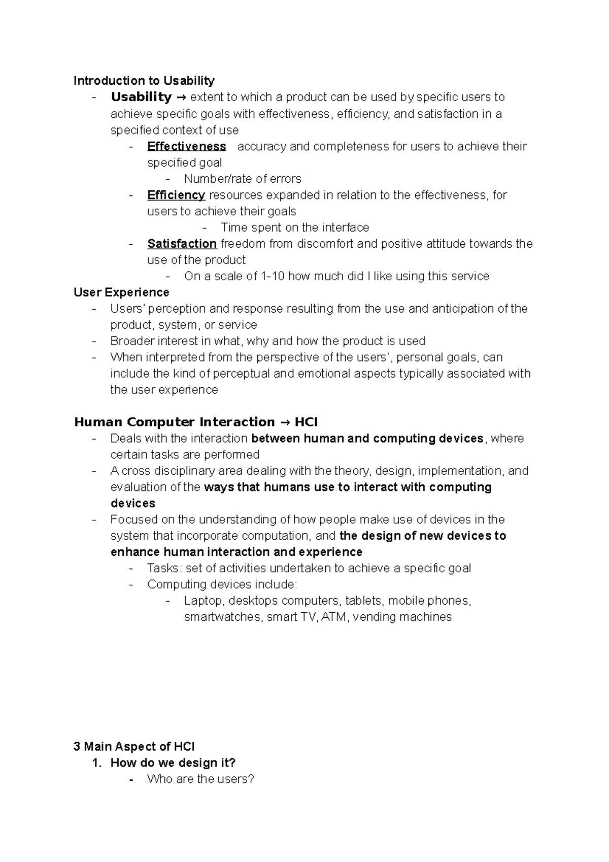 WEEK 1 - introduction to usability - Introduction to Usability ...