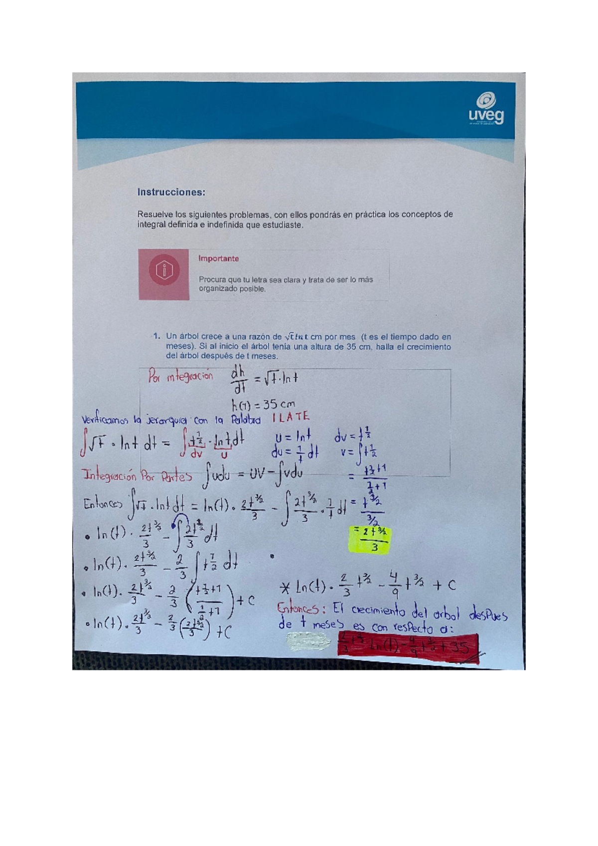 R5 U3 Calculo - Solucion de problemas con integrales ndefinidas ...