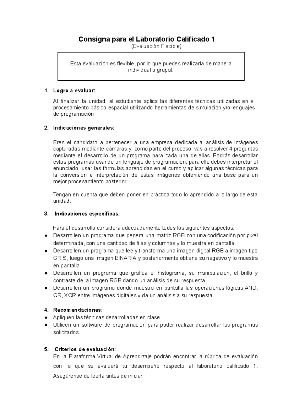 GC EL86 Consigna LC 1 24C1M V2 docx - Consigna para el Laboratorio Calificado 1 (Evaluación ...
