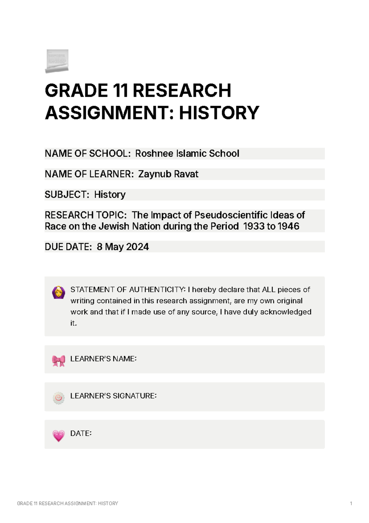History Essay Nazi Germany - 📃 GRADE 11 RESEARCH ASSIGNMENT: HISTORY ...