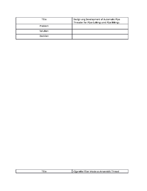 Titles - pet - TITLE PROBLEM SOLUTION Design and Development of ...
