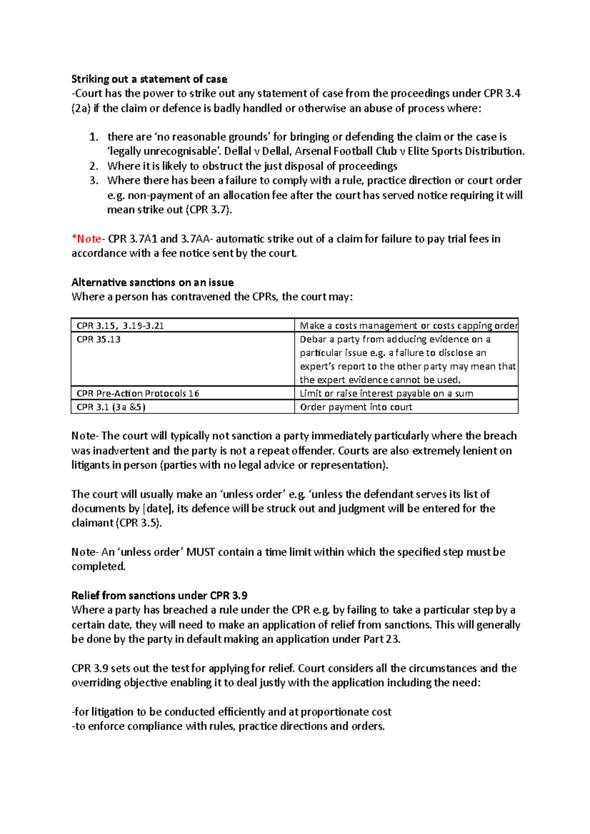 Striking out a statement of case - (2a) if the claim or defence is ...