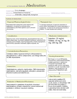 Adderall - ati med sheet - ACTIVE LEARNING TEMPLATES THERAPEUTIC ...