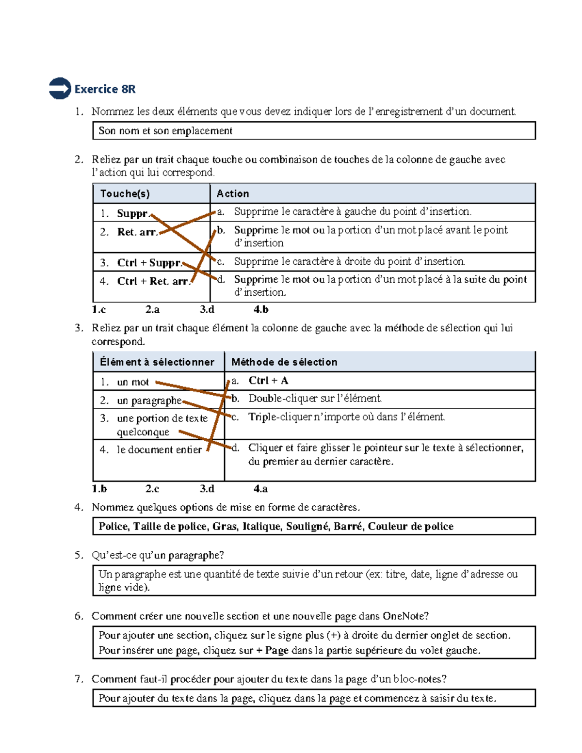 introduction à l'informatique - Exercice 8R Nommez les deux éléments ...