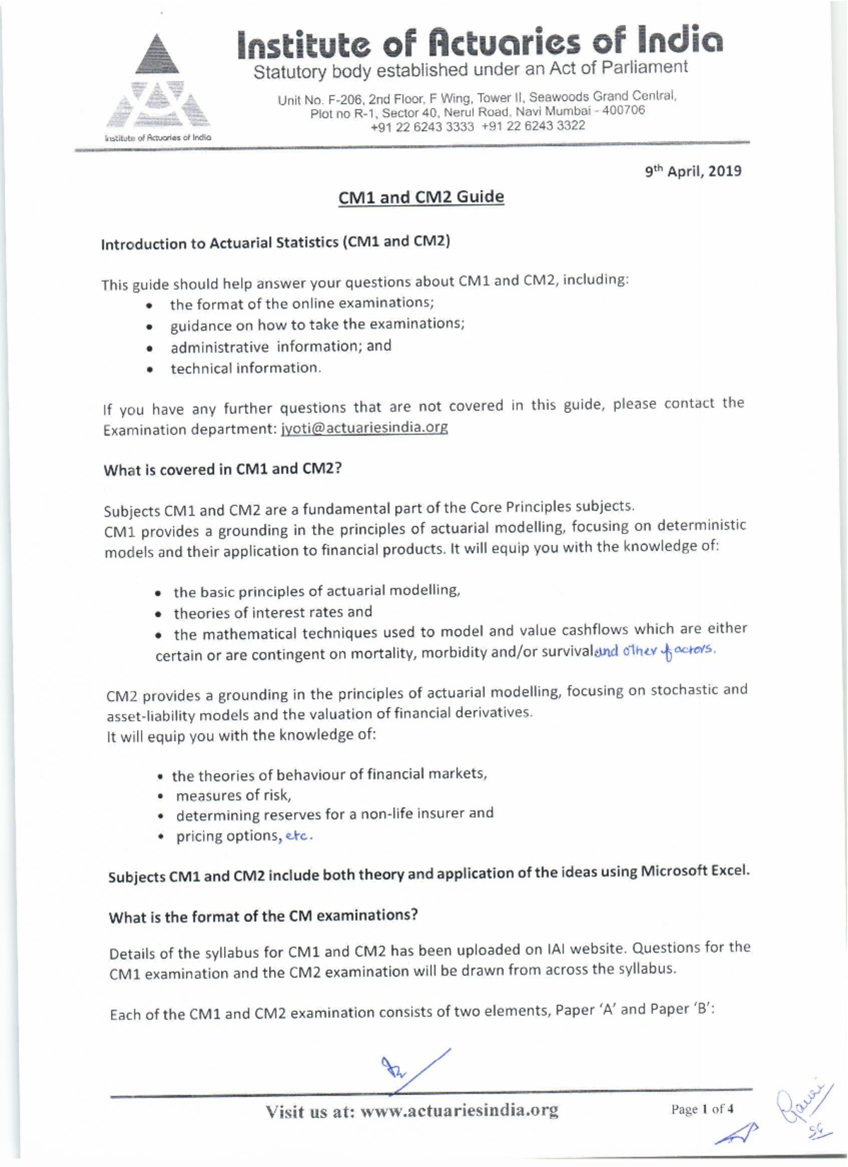 CM1 and CM2 Guide - Summarized book - Actuarial Statistics - Studocu