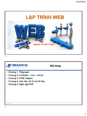 Giao trinh Tin hoc ung dung V3 in - LỜI NÓI ĐẦU Giáo trình Tin học ứng dụng biên soạn dành cho ...