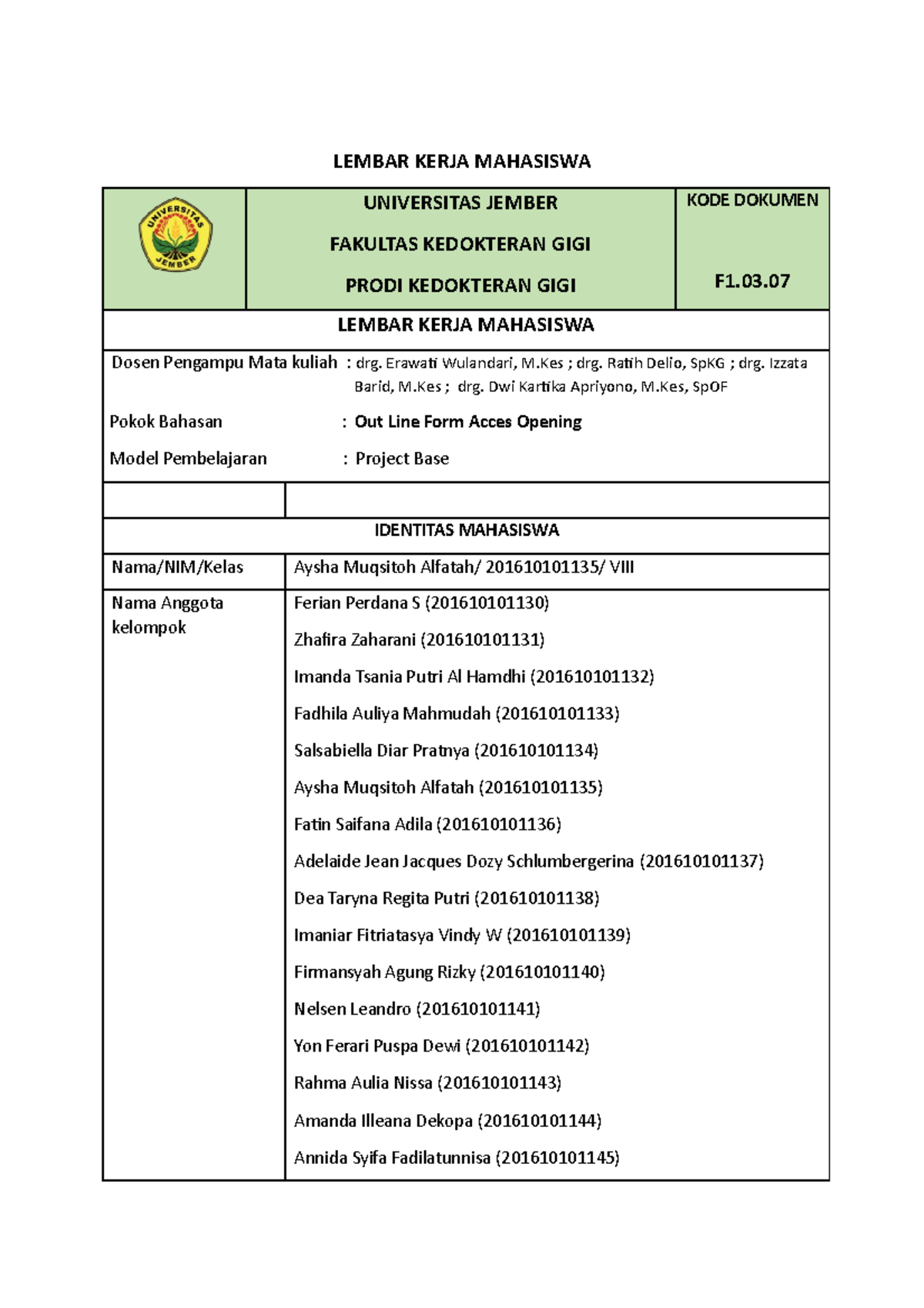 LKM out line - Pengantar Pendidikan - LEMBAR KERJA MAHASISWA ...