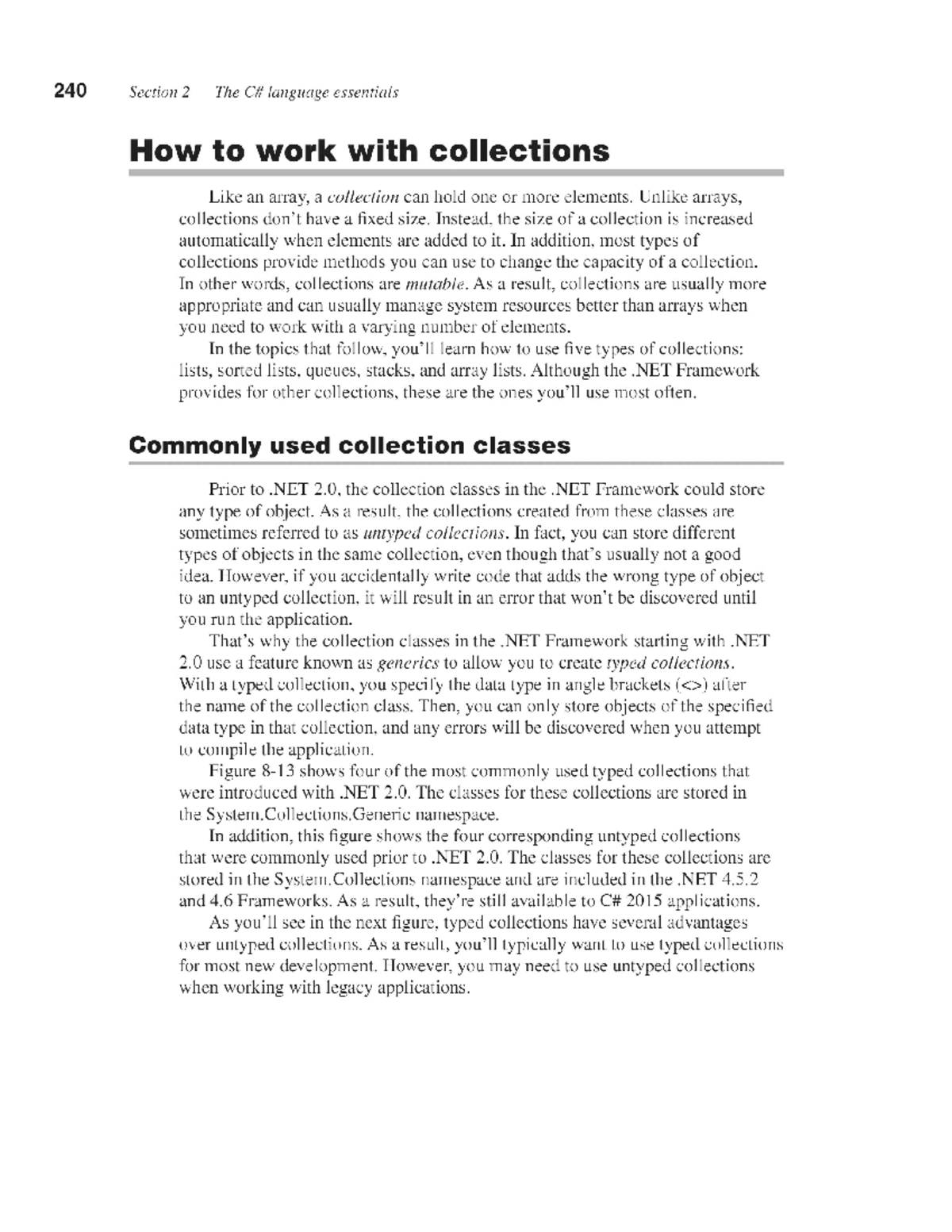 Collections - Summary Commercial Programming - INF1003F - Studocu