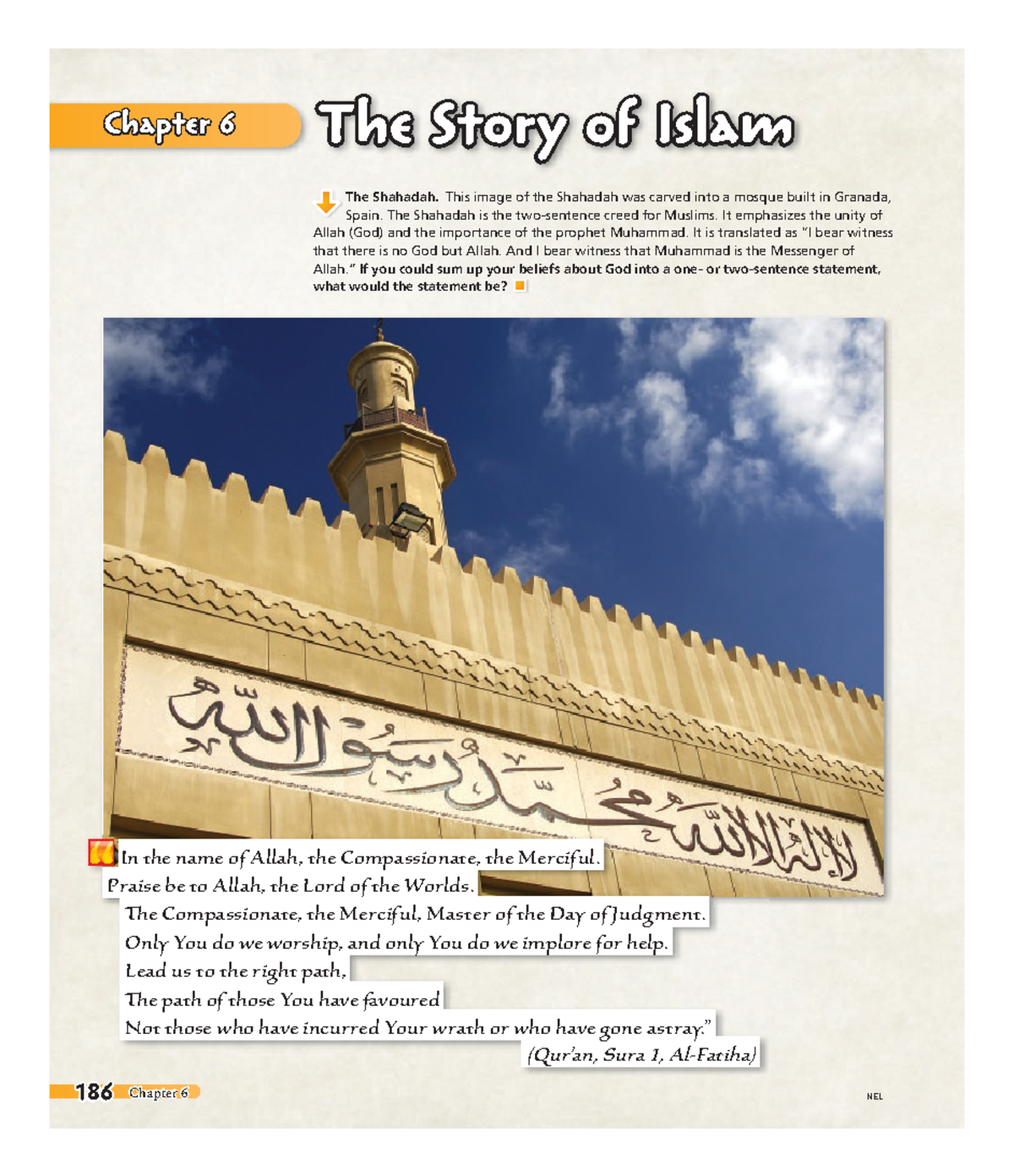 Chap. 6 Islam p. 186 - 187 - CChapter 6 hapter 6 TThe Story of Islamhe ...