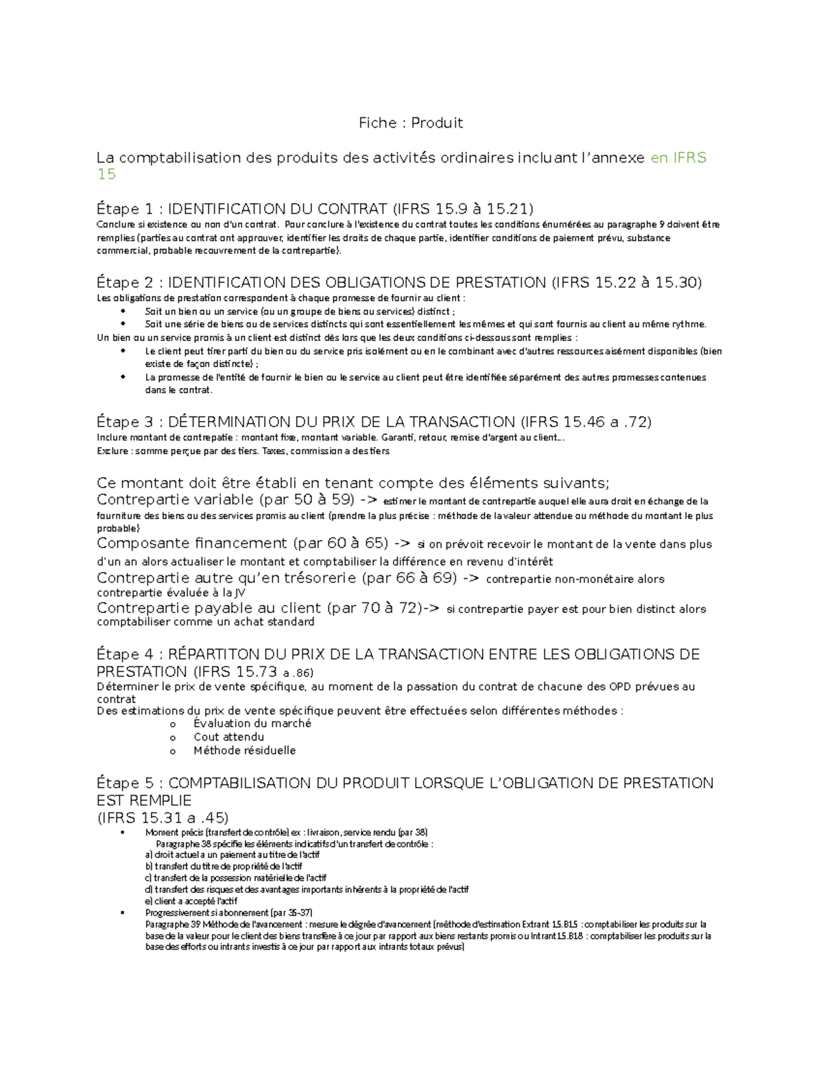 Fiche Produit - Fiche : Produit La comptabilisation des produits des ...