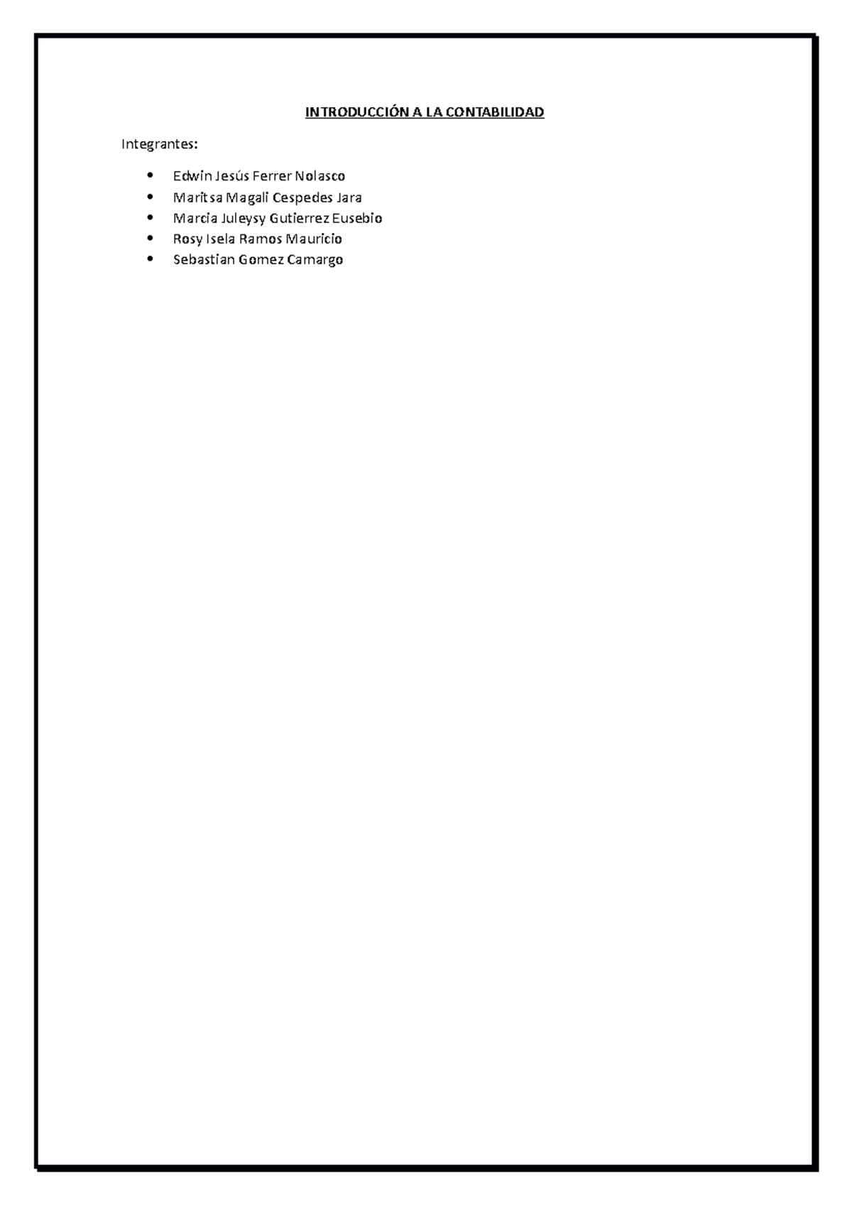 S11.s1 Tarea grupal - cont. - INTRODUCCIÓN A LA CONTABILIDAD ...