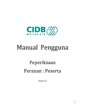Peserta - Manual Peperiksaan CIDB - 1 Manual Pengguna Peperiksaan ...