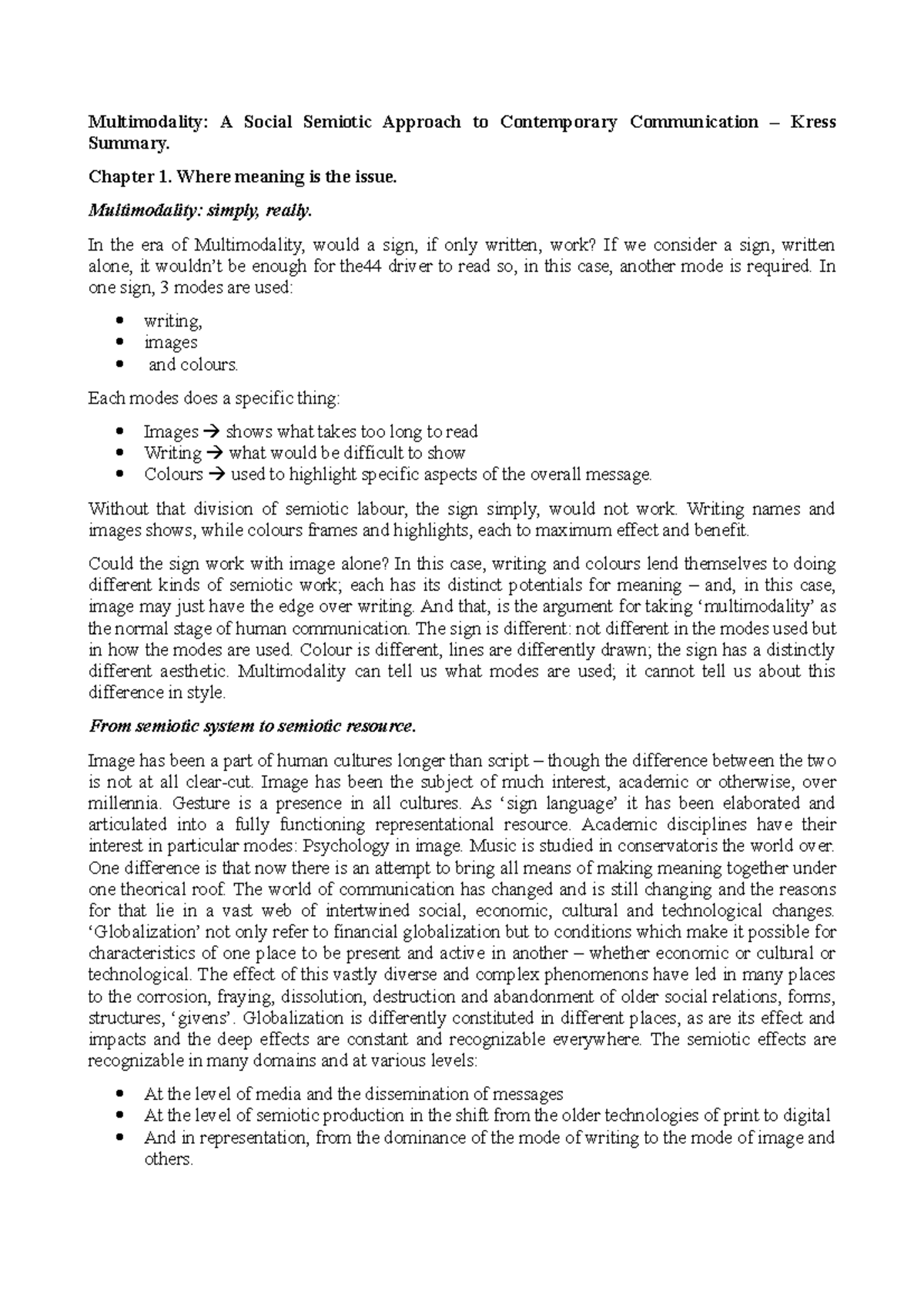 Kress Multimodality A Social Semiotic Approach To Contemporary