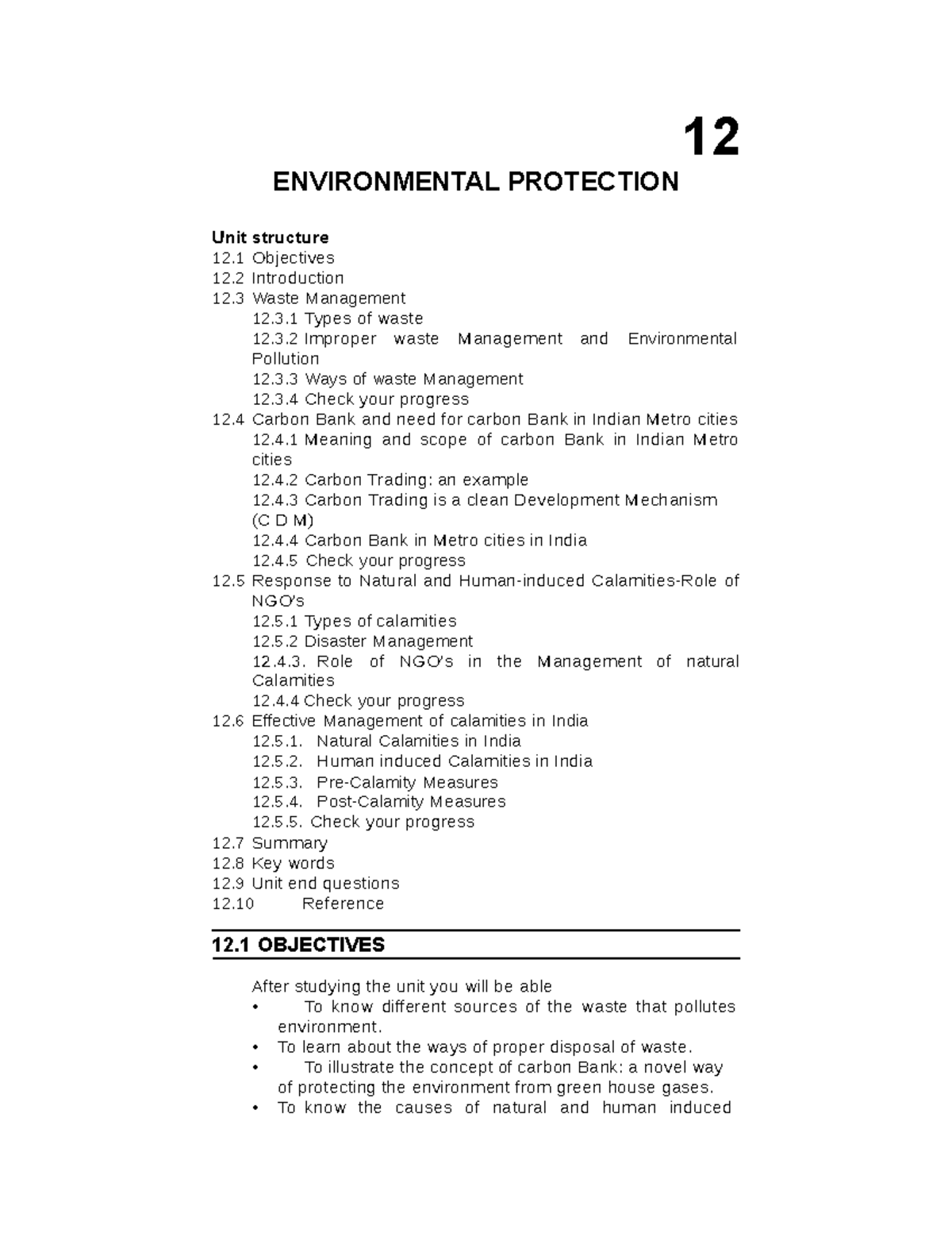 Human Rights- Environmental Protection - 12 ENVIRONMENTAL PROTECTION ...