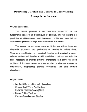 100problems - Practice problems - Calculus 1 - Studocu