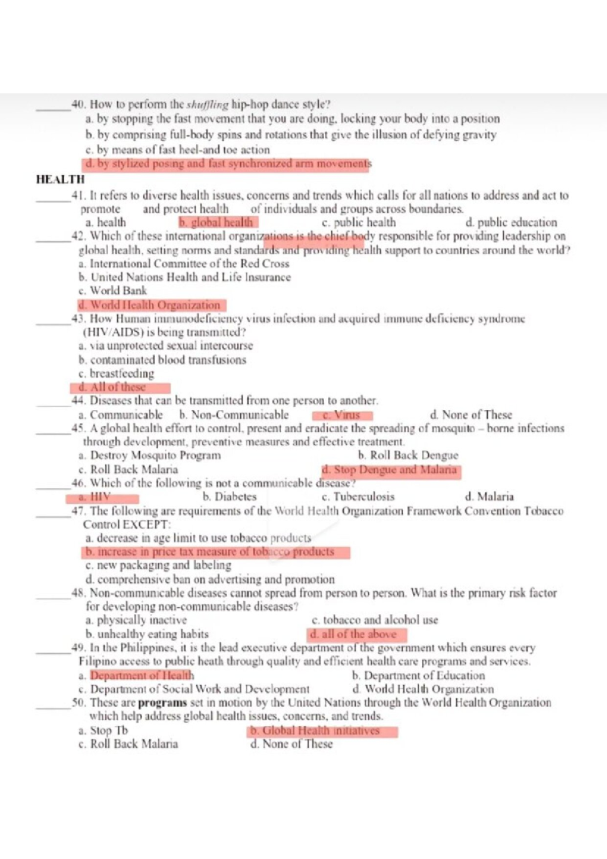 MAPEH GRADE 10 3RD QUARTER - Music - Studocu