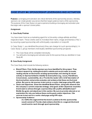 CASE Study #3: Prospecting - CASE STUDY #3: PROSPECTING Purpose ...