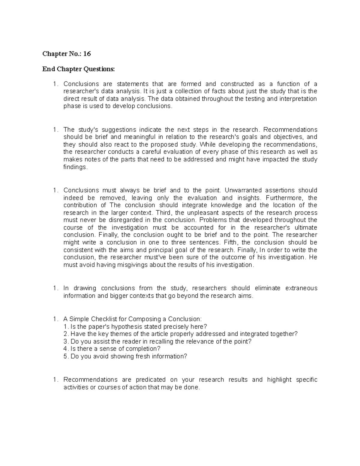 CN16 - END CHAPTER QUESTIONSEND CHAPTER QUESTIONSEND CHAPTER ...