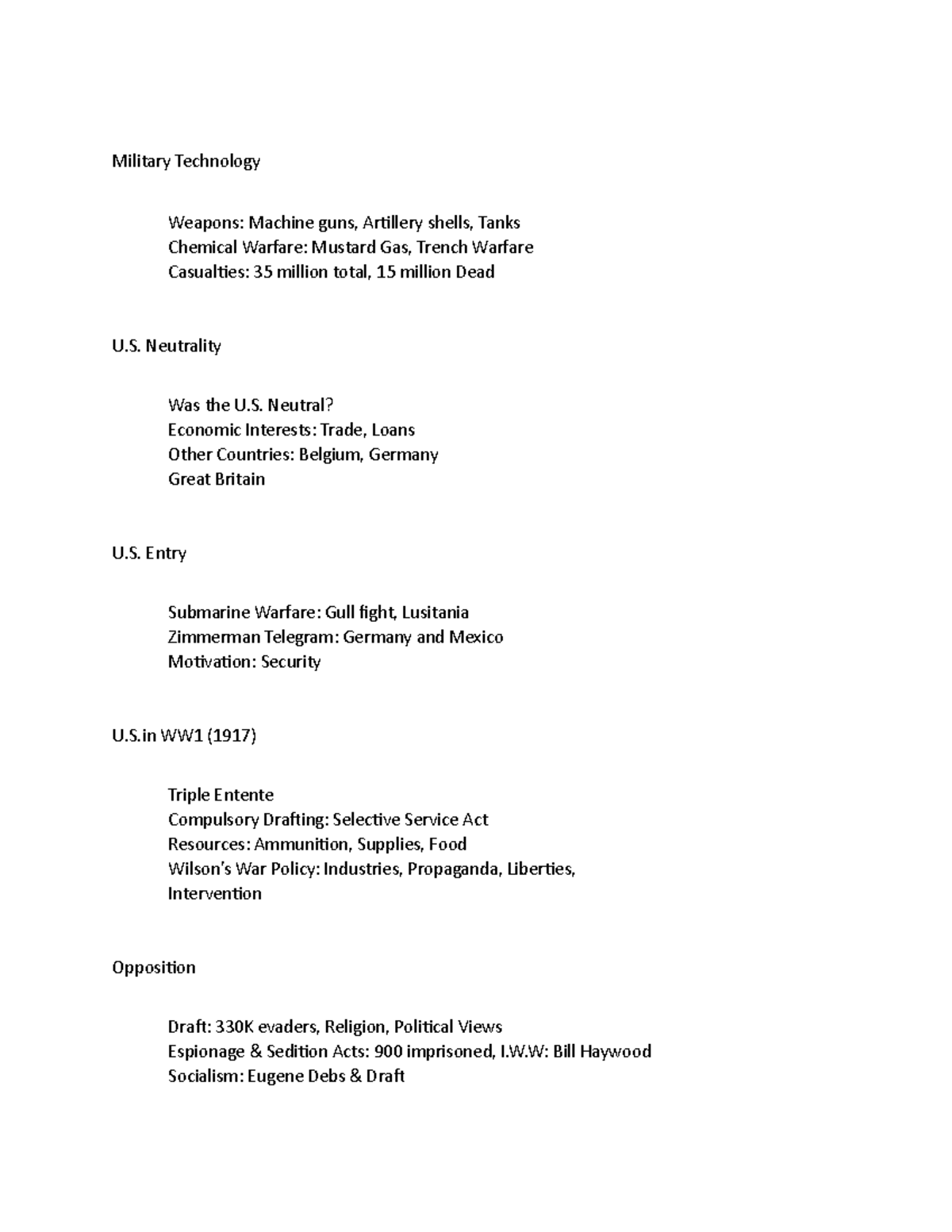 World War 1 and those involved - Military Technology Weapons: Machine ...