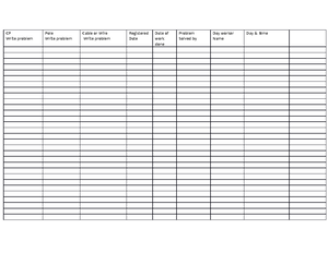 Daily telephone problem - Daily Telephone failure& Maintenance list NO ...