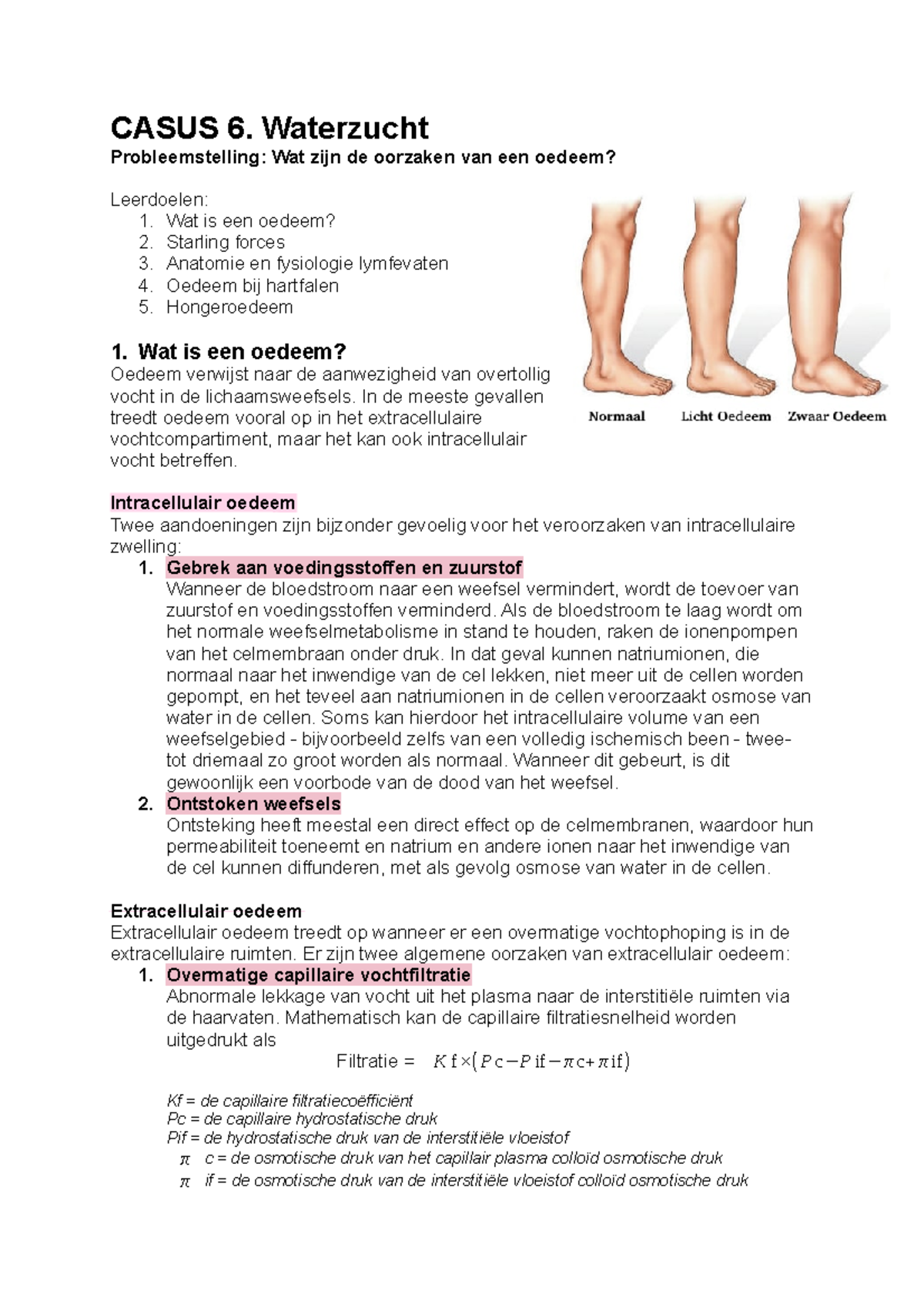 Casus 6 Waterzucht Casus 6 Waterzucht Probleemstelling Wat Zijn