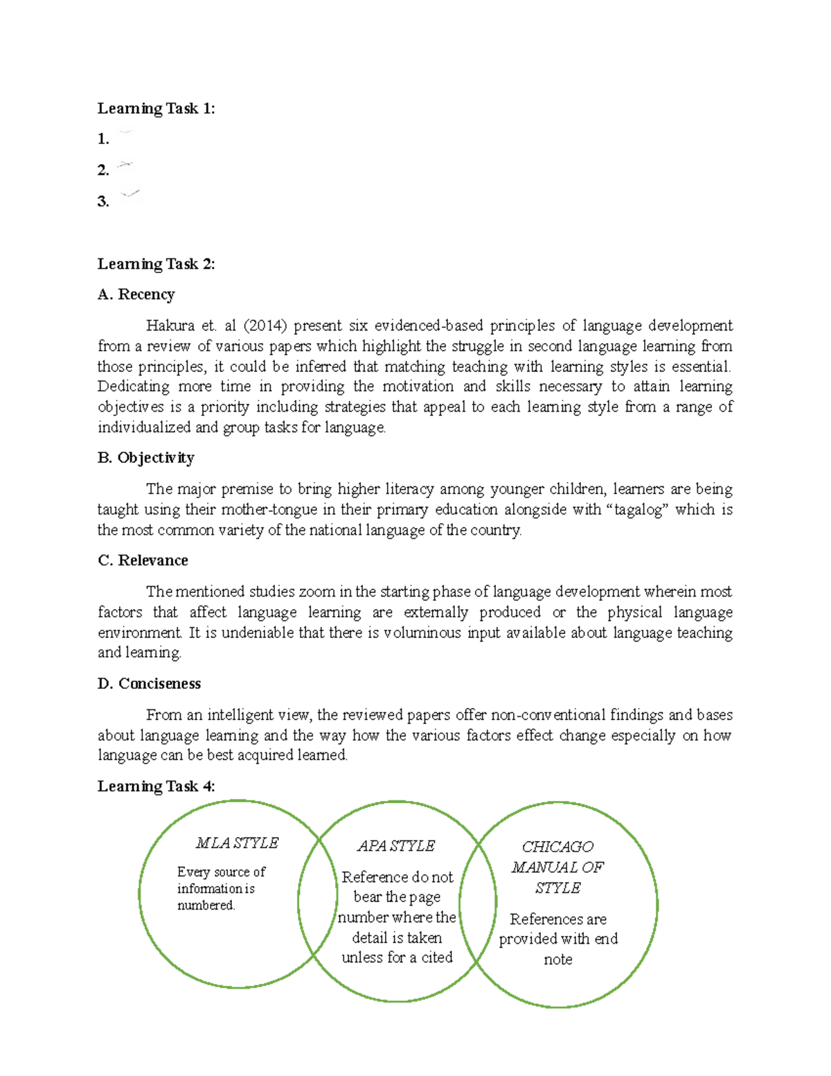 Week 2 3Is - Inquiries, Investigations, and Immersion - Learning Task 1 ...