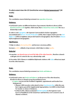 What is a constitution worksheet - Studocu