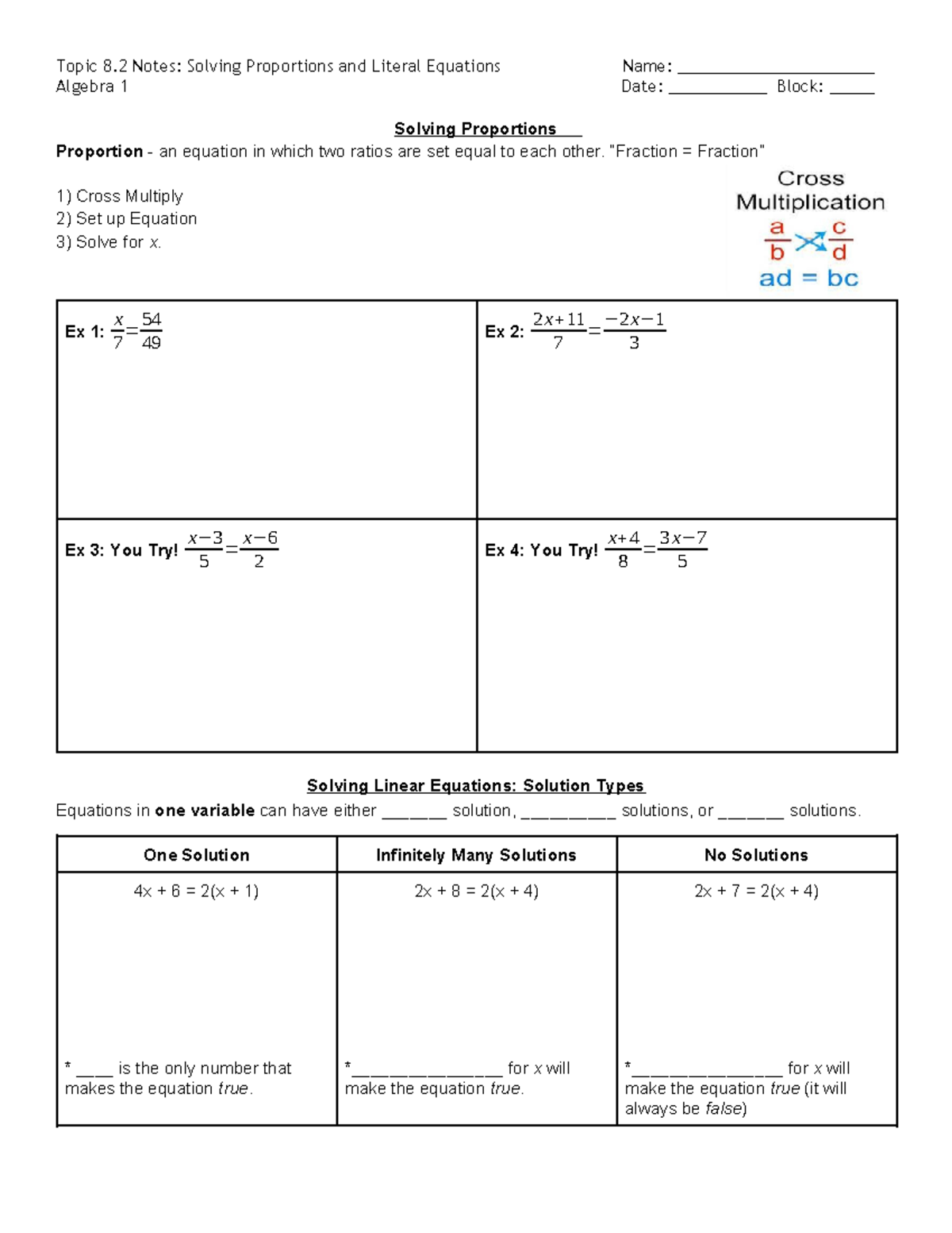 Copy of Lutz A1 Topic 8.2 Guided Notes - Topic 8 Notes: Solving ...