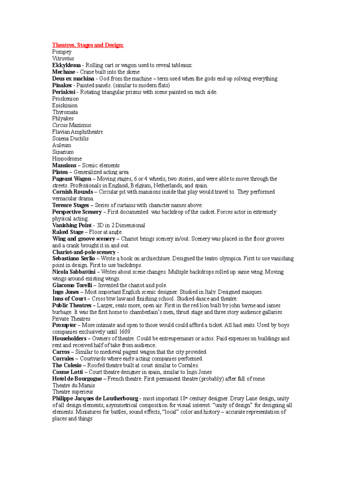 History of theatre - Theatres - Theatres, Stages and Design: Pompey ...