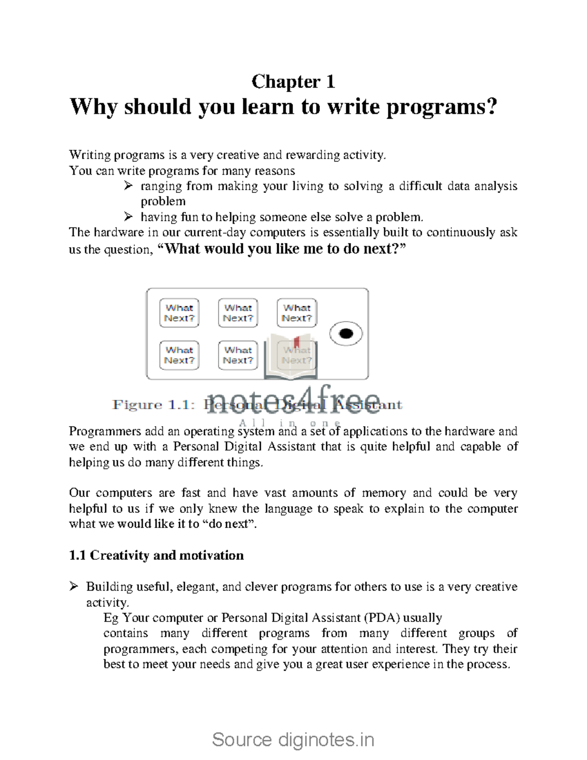 15cs664 Notes On E Commerce Commuincation Chapter 1 Why Should You Learn To Write Programs